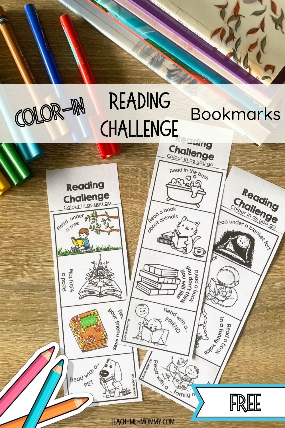 Reading Challenge Bookmarks - Teach Me Mommy